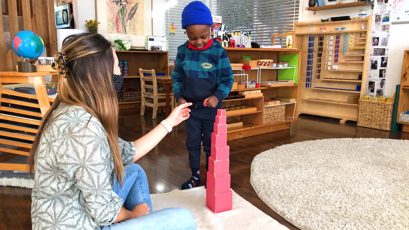 Pink Tower - The School of Montessori