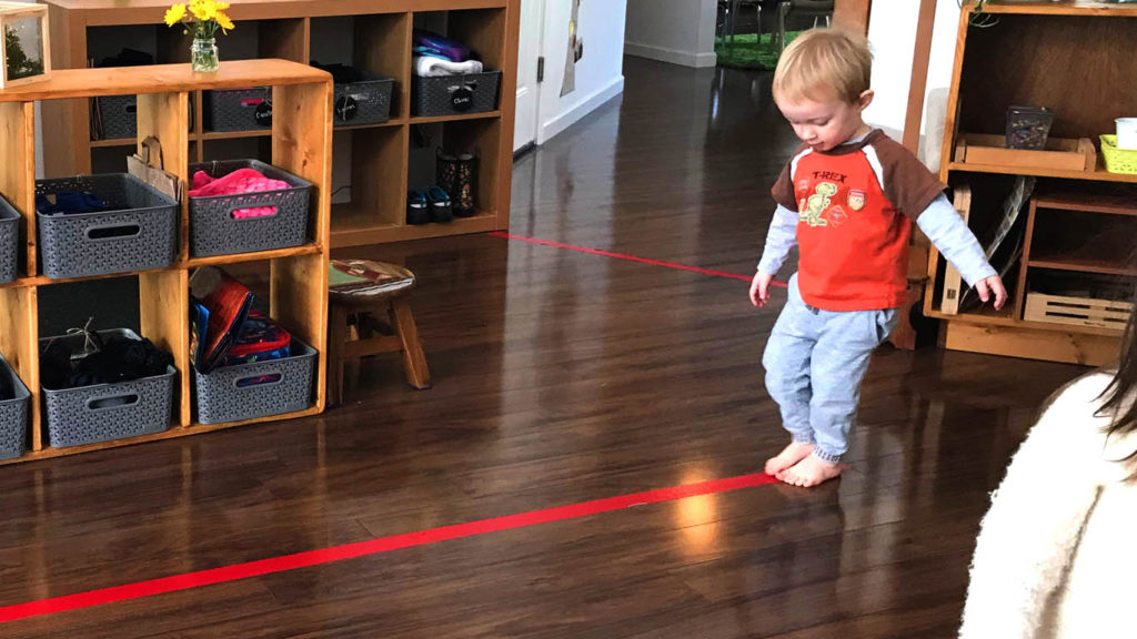 Walking on the Line - The School of Montessori